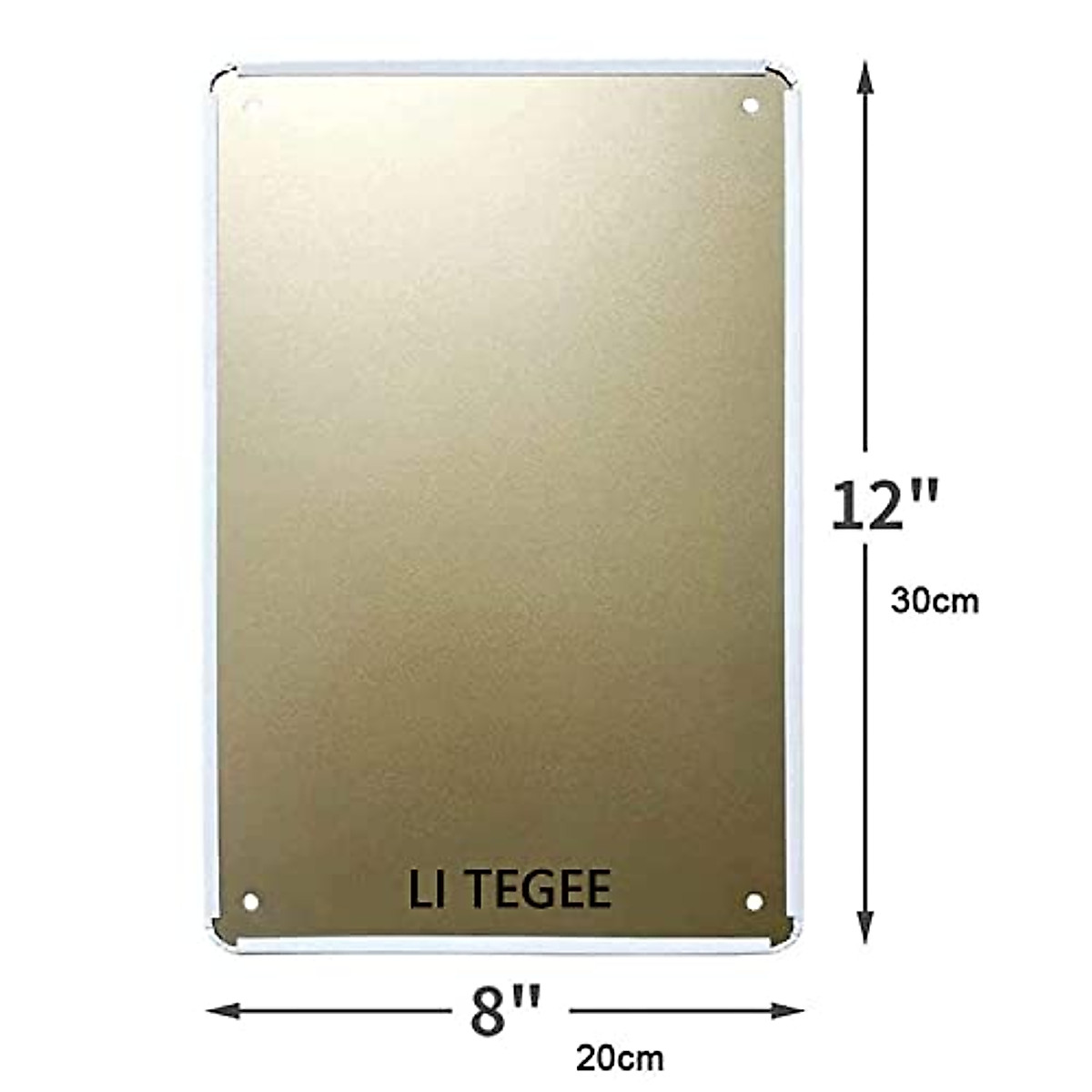 FENGYIN ART, German Shepherd Warning Signs, Beware of German Shepherd Sign, beware dog sign,PreDrilled Holes for Easy Mounting TP200104, 8x12 In