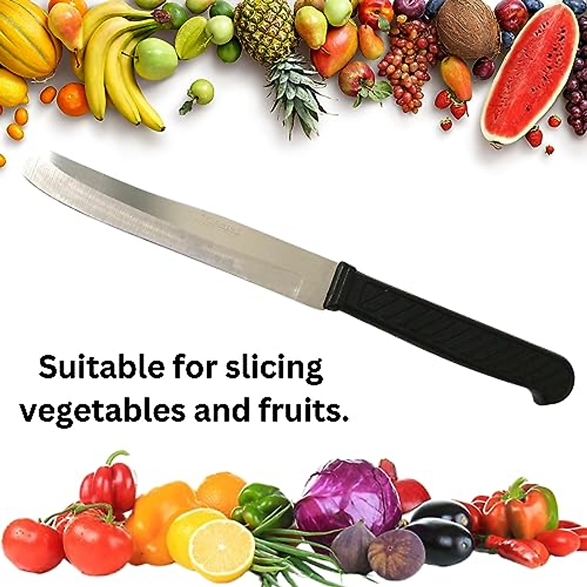 Rounded Tip Knife/Safety Blunt Knives/Cutlery for Cutting Slicing Fruit and Vegetable / 4.5 inches Smooth Sharp blade/Slice and Cut Kitchen Tools (Rounded Tip Penquin Brand)