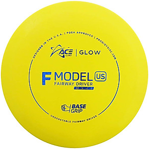 Prodigy Disc Ace Line Glow Base Grip F Model US Fairway Driver Golf Disc [Colors May Vary] - 170-176g