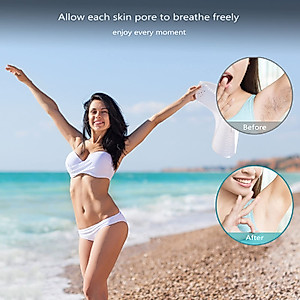 Crystal Hair Remover, Magic Painless Reuseable Hair Eraser for Women Leg Arm Large Area Hair Removal Epilators for Women - Matte Black