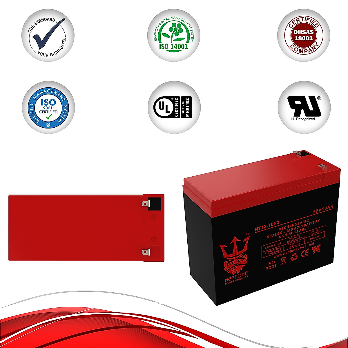 Neptune Power Products replacement 12V 10AH Replacement for SHOPRIDER Echo 3 SL73 Battery - 2 Pack