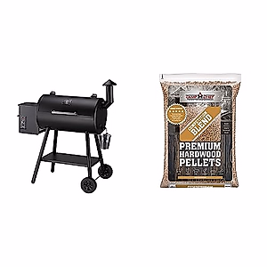 Z GRILLS Wood Pellet Smoker with Upgraded PID Controller, 8 in 1 BBQ Grill, 553 sq in Cooking Area & Camp Chef Competition Blend BBQ Pellets, Hardwood Pellets for Grill, Smoke, Bake, Roast