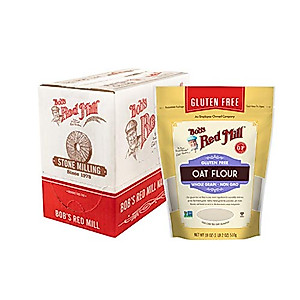 Bob's Red Mill Gluten Free Oat Flour, 18-ounce (Count of 4) Pack of 1