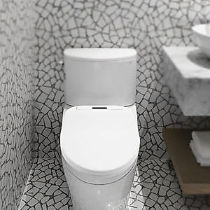 Electric Bidet Toilet Seat, Heated Toilet Seat with Remote Control Electric Smart Heated Seat with Multiple Cleaning Modes LED Light LED Display Quiet Operation