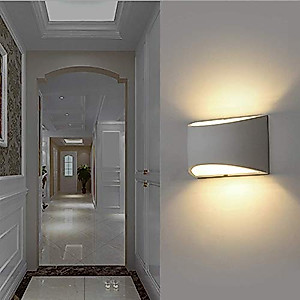 BAUFAS Motion Sensor LED Wall Lighting Sconce, 7W Warm Light Outdoor Waterproof Wall Lamp, Motion Detector Garden/Hallway/Pathway Porch Light