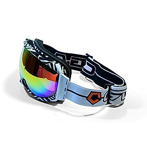 CRG Sports Ski Goggles, Anti Fog Double Lens Snow Goggles, UV Protection Snowboard Goggles for Men,Women,Adults,Youths