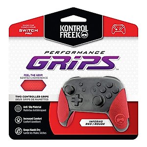 KontrolFreek Performance Grips for Nintendo Switch Pro Controller (Inferno Red)