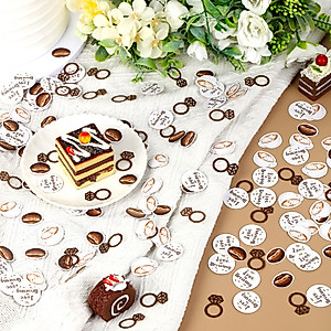 Coffee Bridal Shower Decorations - 200PCS Coffee Confetti, Love is Brewing Bridal Shower Decorations, Coffee Table Decorations for Love is Brewing Wedding Shower Engagement Party