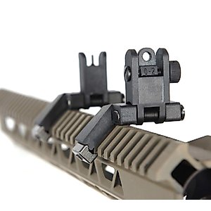 Ultralight Flip Up Sight 45 Degree Offset Rapid Transition Front and Backup Rear Sight