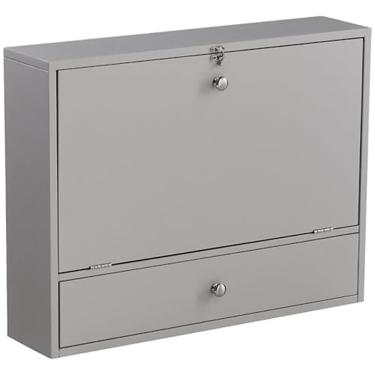 SEI Furniture Benwick Wall Mount Laptop Desk, Gray