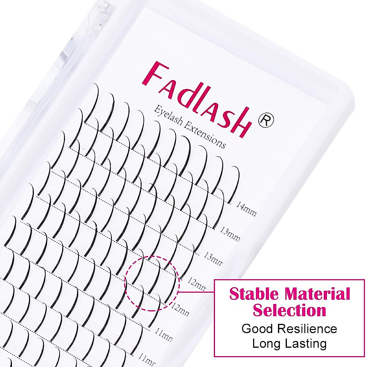 Spike Lash Extensions Mixed Tray Premade Spikes Eyelash Extensions Single Super Thick Eyelash Spikes Individual Lashes Fairy Eyelashes (C Curl, 8-14mm)