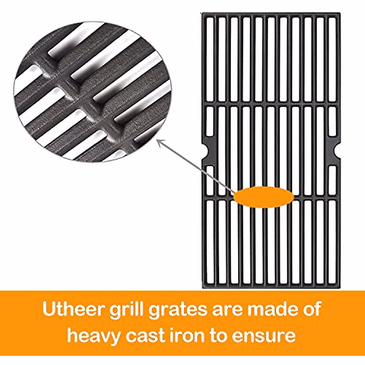 Utheer Grill Parts for Charbroil Performance 5 Burner 463347519, 475 4 Burner 463347017, 463673017, 463376018P2 Liquid Propane, Grill Cooking Grid Grates 18 inch