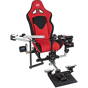 Centered Flight Stick Lower Mount Bracket with Height Adjusmtent. Plates Included. Configuration #6 Compatible with Thrustmaster Warthog, F-16C Viper HOTAS, F/A 18, VirPil, VKB and WinWing Sticks