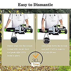 Stocky Car Drying Nozzle for EGO Blower, Work for EGO Power+ 530, 575, 580, 615, 650, 765 CFM Blower(1 Pack, no Tool)