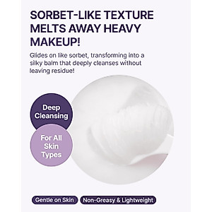 ROKKISS One-Step Cleansing Balm (5.1fl oz) - pH-Balanced Gentle Daily Facial Cleansing and Makeup Remover. Shea Butter, Grapefruit and Peach Extracts.