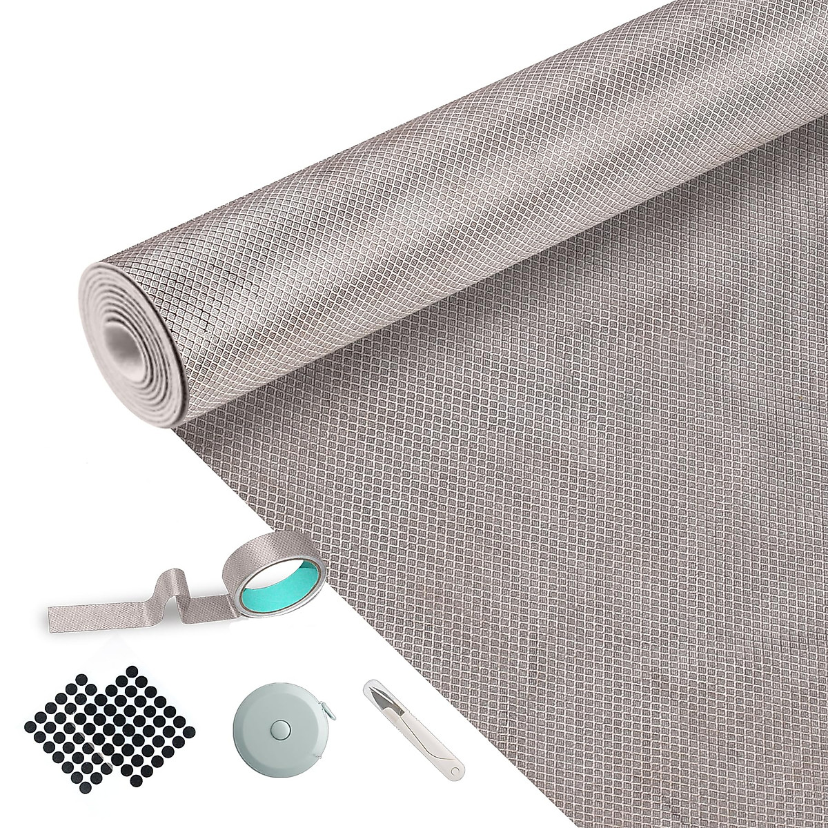 Faraday Fabric Kit 98 x 43" Fabric with 236" L Tape, Military Grade DIY Faraday Bags for Cell, Anti Theft Swipe Card, Anti Theft Car Protection, Home Security