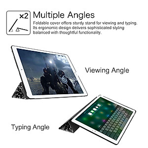 Fintie Case for iPad Pro 12.9 (2nd Gen) 2017 / iPad Pro 12.9 (1st Gen) 2015 - [SlimShell] Ultra Lightweight Standing Protective Cover with Auto Wake/Sleep, Composition Book Black