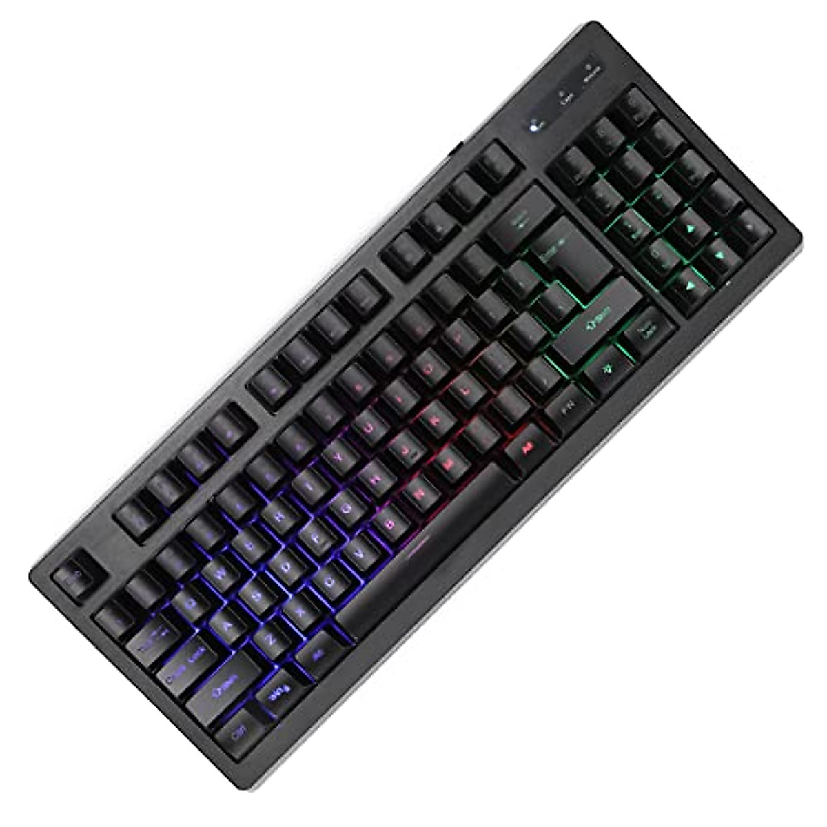 01 02 015 Computer Accessories, Gaming Keyboard Drainage Hole Colorful Backlight Stable Reliable for Office