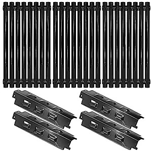 Hongso 16 13/16" Grill Grates and 14 5/8" Heat Plates for Charbroil 463439915 463436413 461442114, Thermos 461442114, Master Chef Grills