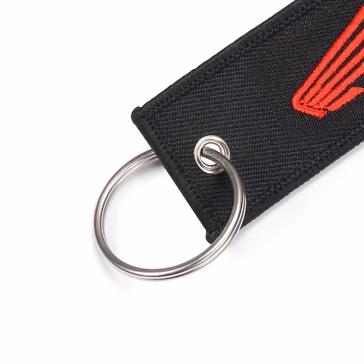 Thcyoe Embroidery Keychain Key Ring Compatible with Honda,Motorcycle Key Chain Keyring for CBR, CB, GL, CM, NC, CFR, X-ADV 750, NSS 750 Series,Accessories for Motorcycle Key
