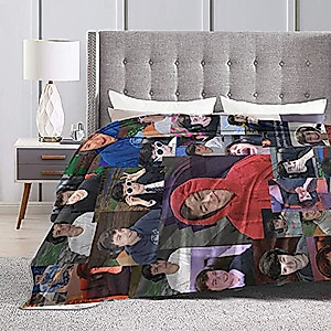 XUKE Georgenotfound Multifunctional Blanket Ultra-Soft Micro Fleece Blanket, Super Soft, Warm, Cozy, Plush, Fuzzy,for Couch, Sofa, Living Room Or Bed Suite for All Season (60'x50')