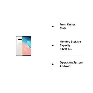 Samsung Galaxy S10+ GSM Unlocked 512GB Ceramic White