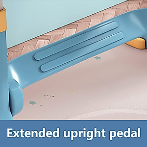 tulkdexi Kids Functional Desk and Chair Set, Study Desk for Children with Chair, Kids Desk and Chair Set,Height Adjustable Children School Study Desk with Storage Drawer for Boys Girls(Pink) Blue