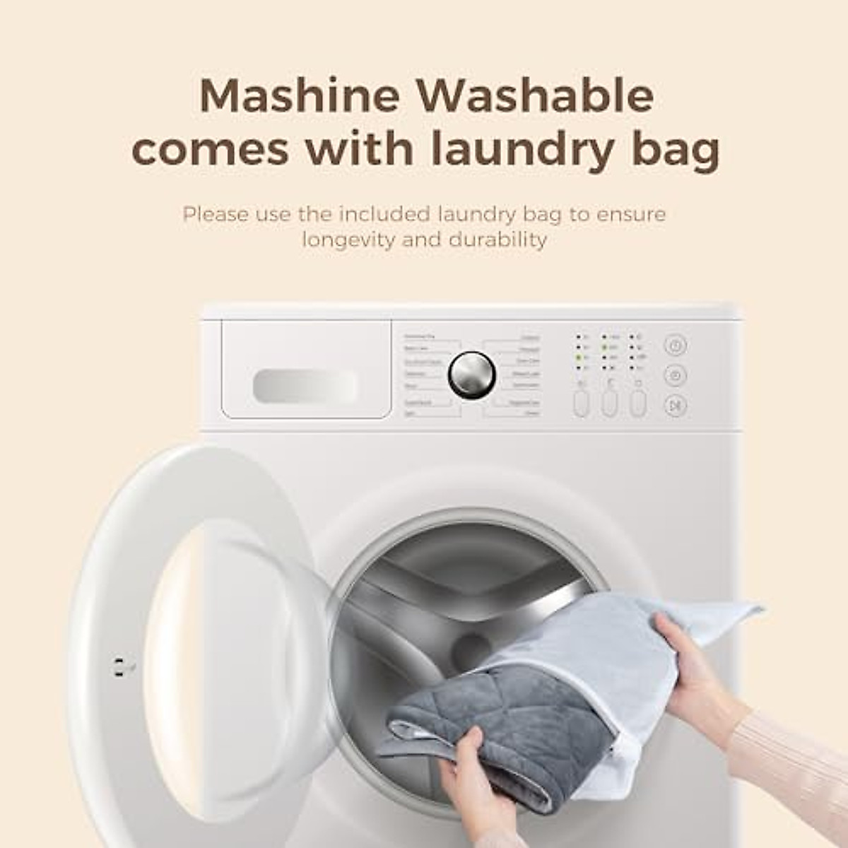 OCOOPA Women Gifts, Weighted Heating Pad for Back Pain & Cramps Relief, 3.4lb 17''x33'' XL Electric Heating Pad for Neck and Shoulders, 8 Heat Settings, 6 Time Modes, Machine Washable