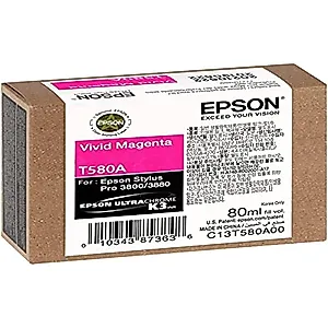 Epson T580A UltraChrome K3 Vivid Magenta Cartridge Ink