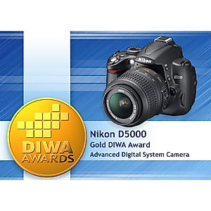 Nikon D5000 Appareil photo numérique Reflex 12.3 Kit Objectif AF-S DX VR 18-55 mm Noir