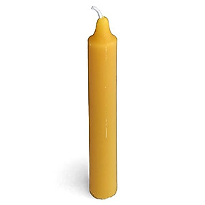 BeeTheLight Beeswax Taper Candles - Over 6 Hours Each, 2 Pack, 13+ Hours - 100% Pure USA Bees Wax - Unscented - All Natural Light Honey Scent