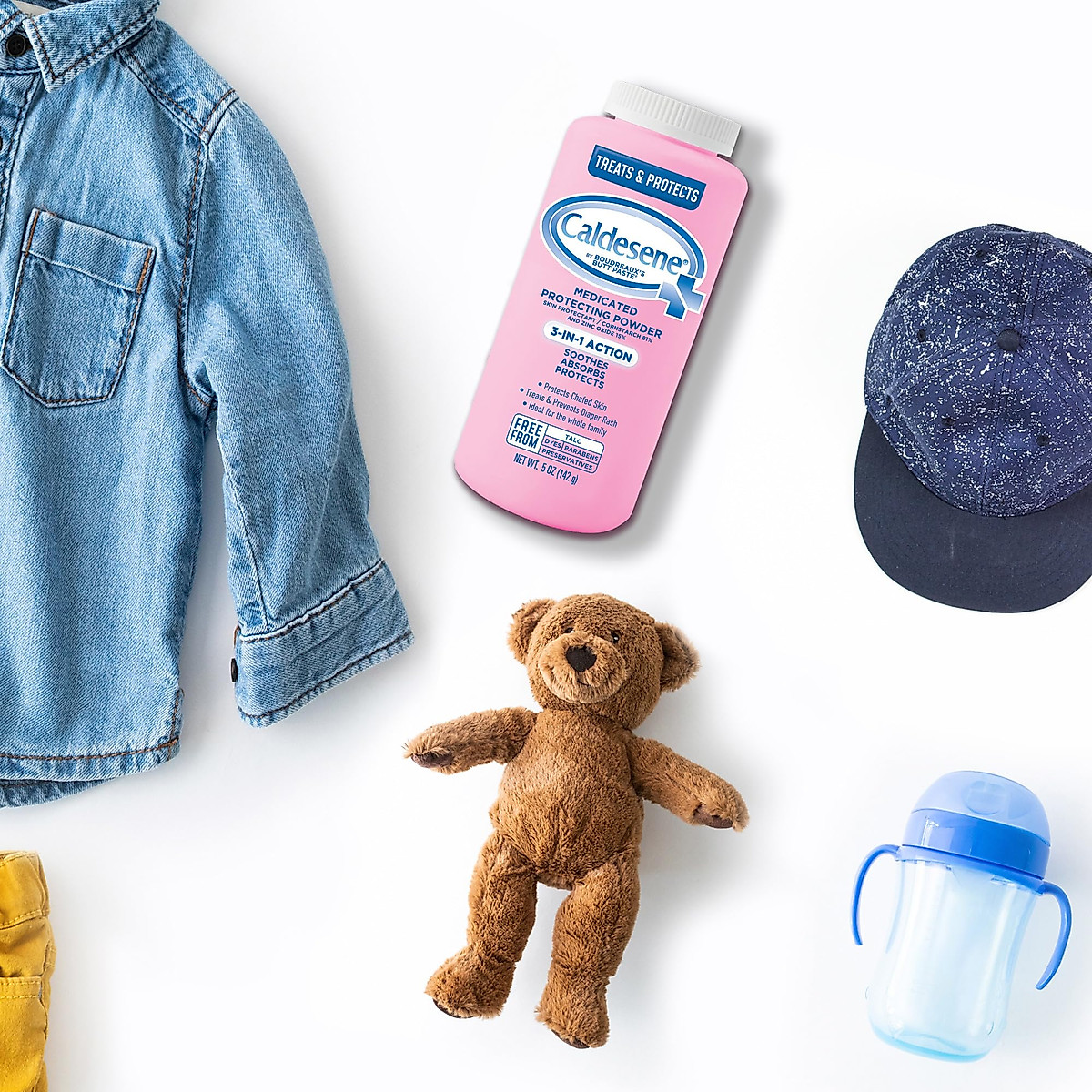 Caldesene Medicated Protecting Powder, Cornstarch & Zinc Oxide, Talc Free, 5oz