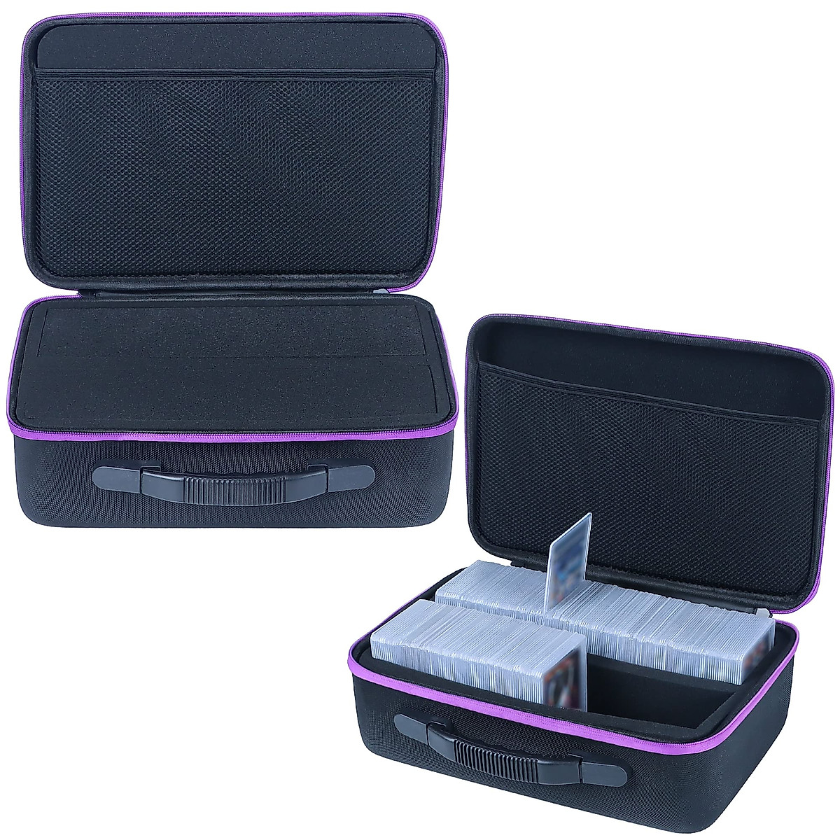 Kanmass Pro Graded Card Storage Box Trading Card Box-CSG & PSA Graded Card Case with Zipper Lock-Trading Card Case for Cards - Baseball Card&Sports Card Storage Box, MTG Card Storage