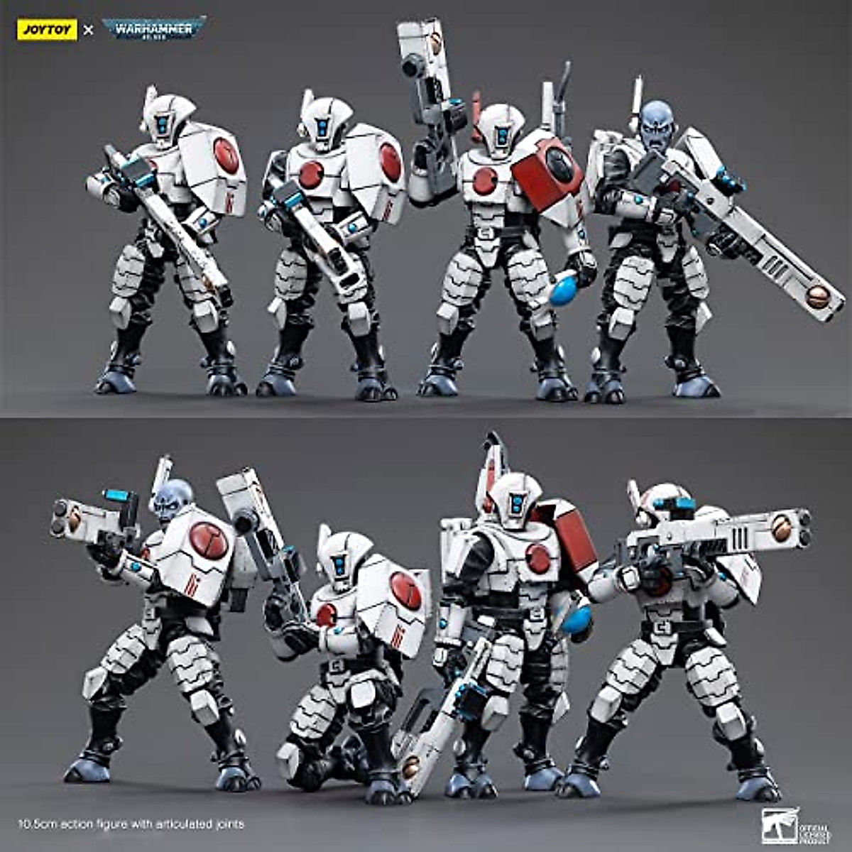 JOYTOY 1/18 Action Figures Warhammer 40k Mecha Joy Toy Model Toys T'au Empire Fire Warrior Team-D