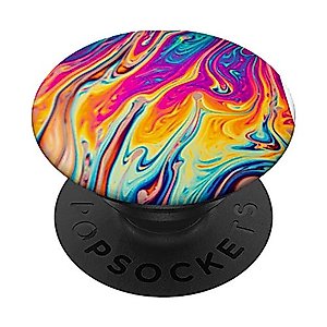 Watercolor Pink Orange Rainbow Tye-Dye Ocean Water Waves PopSockets PopGrip: Swappable Grip for Phones & Tablets