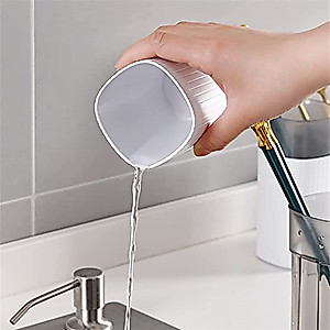 ceramic Utensil Caddy Double Layer Chopsticks Cage Multifunction Tableware Storage Shelf Knives Spoon Cutlery Drain Rack Organizer Kitchen Accessories Pen Holder chopstick holder (Color : Whitea)