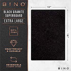 BINO Cutting Board | BPA-Free Chopping Board | Cutting Boards for Kitchen Durable, Large Surface, Multipurpose, Dual-Sided, Dishwasher Safe | Charcuterie Accessories | Home & Kitchen Utensils