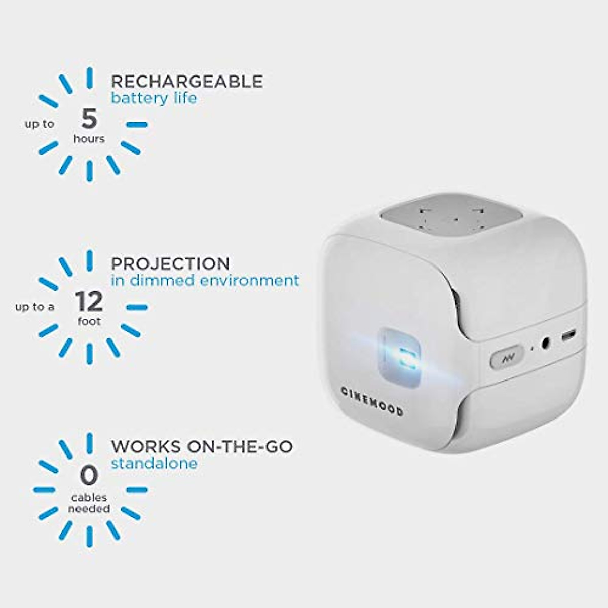 CINEMOOD Portable Movie Theater - Includes Educational Disney Content, Streams Netflix and Youtube - Anytime, Anyplace