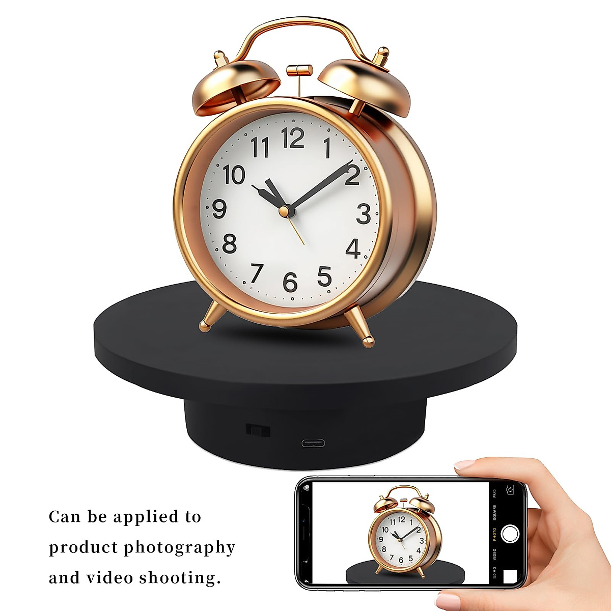 ComXim Electric Turntable for Painting (18cm Black)