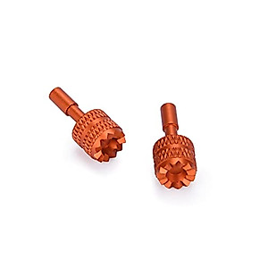 Mini 3 Pro/Mini 3 Sticks for DJI RC, Aircraft aluminum Alloy Controller Thumb oystick/Rocker Replacement Parts for DJI Mini 3 Pro/Mini 3 Accessories (Orange & Silver)