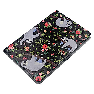 YHB Case for All-New Fire HD 10 & 10 Plus Tablet (11th Generation, 2021 Release), Slim Protective Case Folding Stand Multi-Angle Viewing TPU Back Cover, Cute Sloth