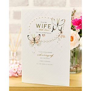 Wife Birthday Card - Birthday Card for Her - Sentimental Birthday Card - Butterfly Birthday Card