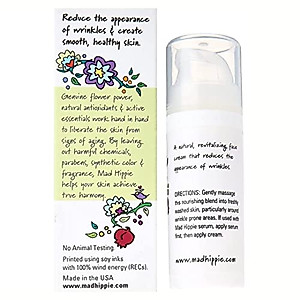 Mad Hippie Facial Skin Care Products, Face Cream, Face Moisturizer Packed with Natural Vegan Active Ingredients, Peptides & Antioxidants to Reduce the Appearance of Wrinkles, 1.0 Fl Oz
