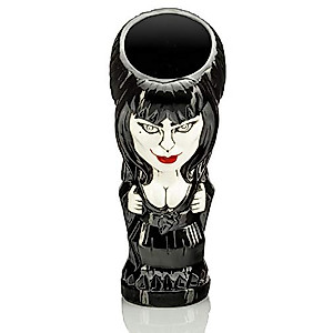 Geeki Tikis Elvira Mistress of the Dark Mug | Official Elvira Collectible Tiki Style Ceramic Cup | Holds 20 Ounces