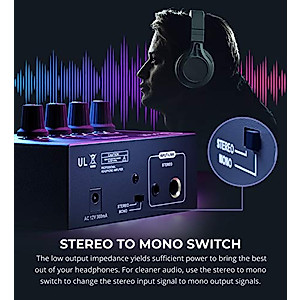 Audio-Technica ATH-M30x Professional Studio Monitor Headphones for Studio Tracking and Mixing (Black) Bundle with Blucoil 4-Channel Headphone Amplifier, and 6-FT Headphone Extension Cable (3.5mm)