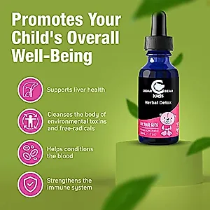 Cedar Bear - Herbal Detox for Kids - Luv Your Guts! a Liquid Herbal Supplement 1 fl oz / 30 ml