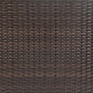Flash Furniture Marco Indoor/Outdoor Patio Bar Counter Table, All-Weather Wicker Rattan Pattern, 2 Shelves, Brown