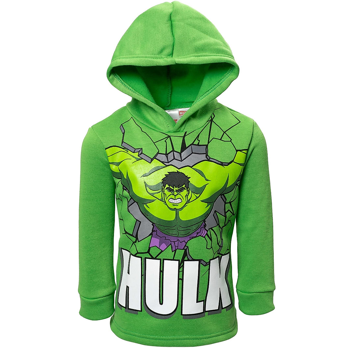 Marvel Avengers Hulk Little Boys Fleece Pullover Hoodie and Pants Outfit Set Green/Black 7-8