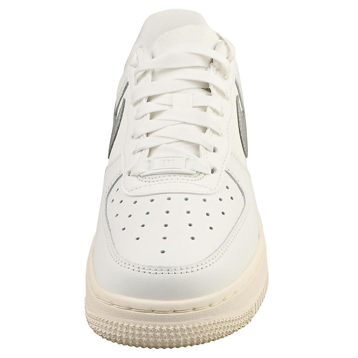 Nike Air Force 1 Womens ESS TRND Summit White/Metallic Silver Size 6.5