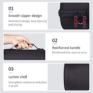 Khanka Hard Travel Case for Replacement for JBL Charge 4 / JBL Charge 5 Portable Waterproof Bluetooth Speaker (Inside Black)